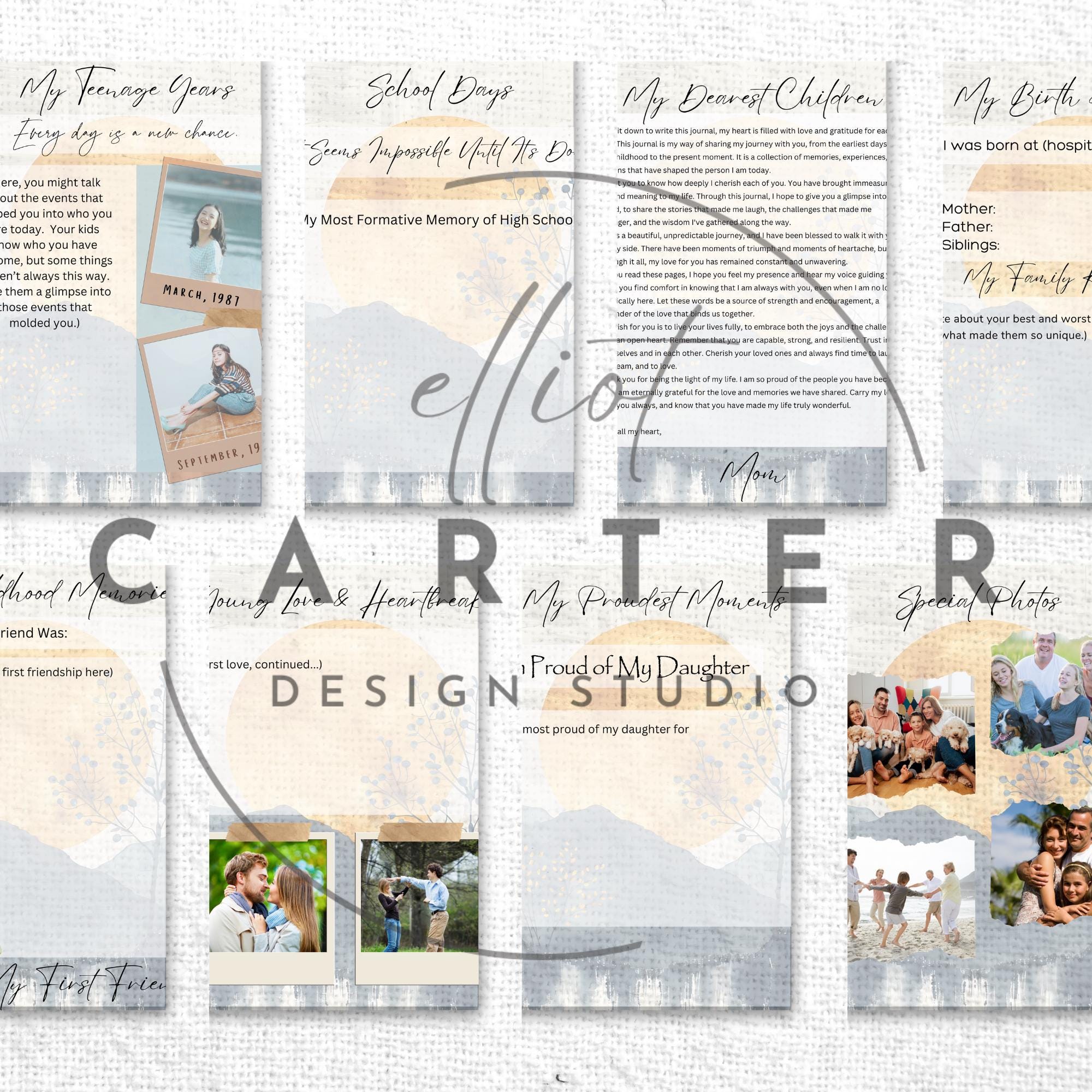 Farewell Journal, Legacy Journal, Letter to Kids, Family Journal ...