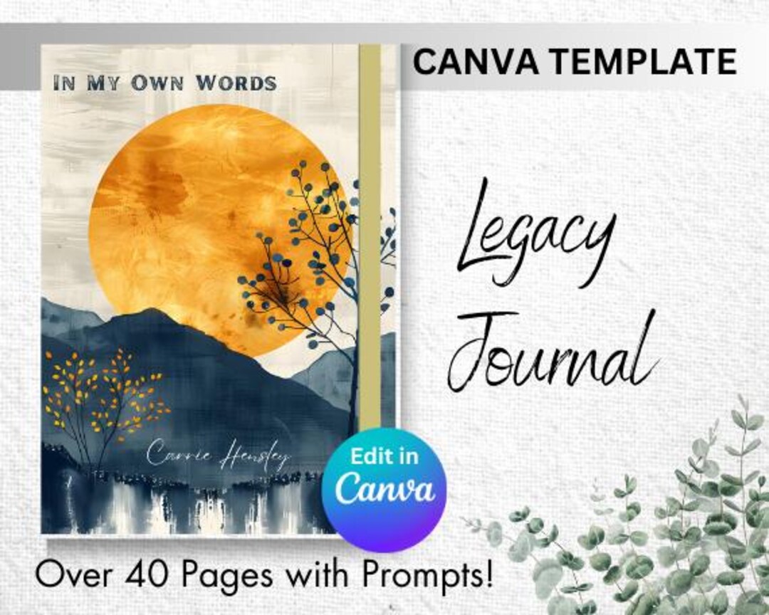 Farewell Journal, Legacy Journal, Letter to Kids, Family Journal ...