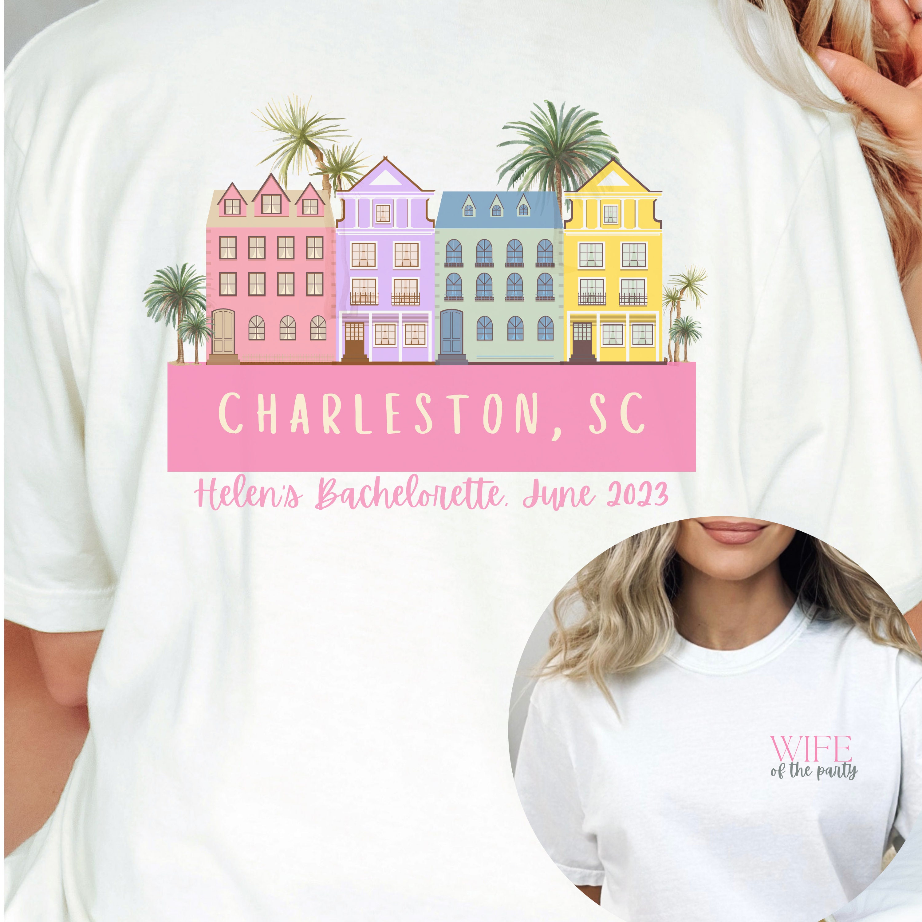 Charleston Bachelorette Shirts Charleston Girl's Trip - Etsy