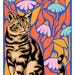 Vivid Color Cat Poster - Etsy