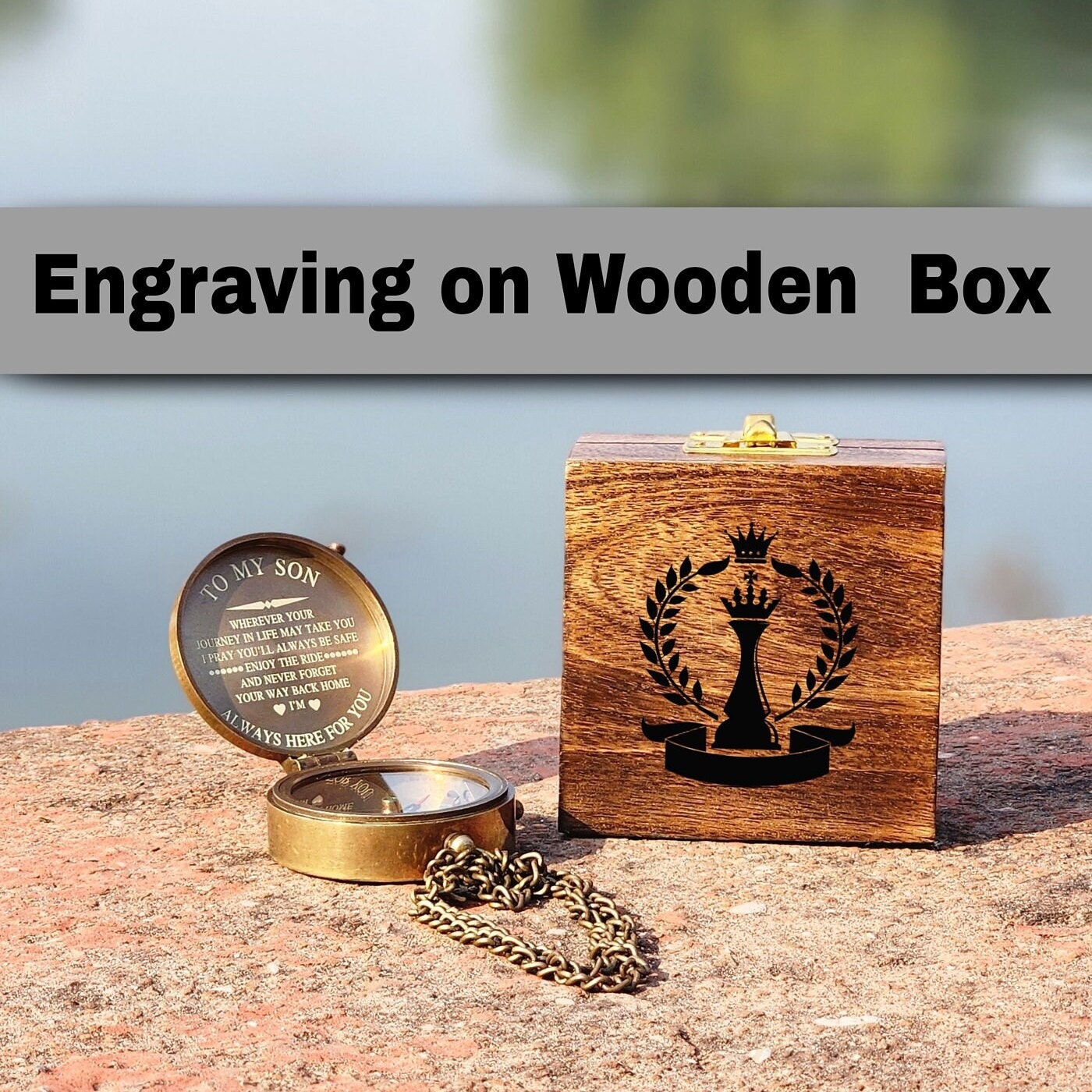 To My Son Personalized Compass Gift, Mother to Son Gift, Engraved ...