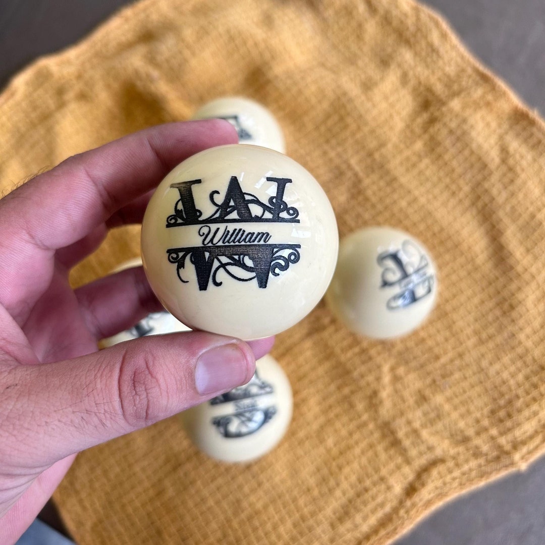 Engraved Cue Ball, Billiards Cue Ball, Best Gift for Dad, Father Day ...