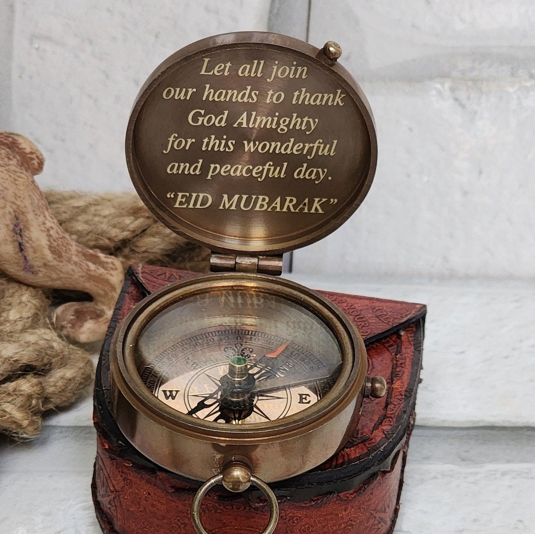 Personalized Working Compass for Gifts Eid, Islamic Gifts, Handmade ...