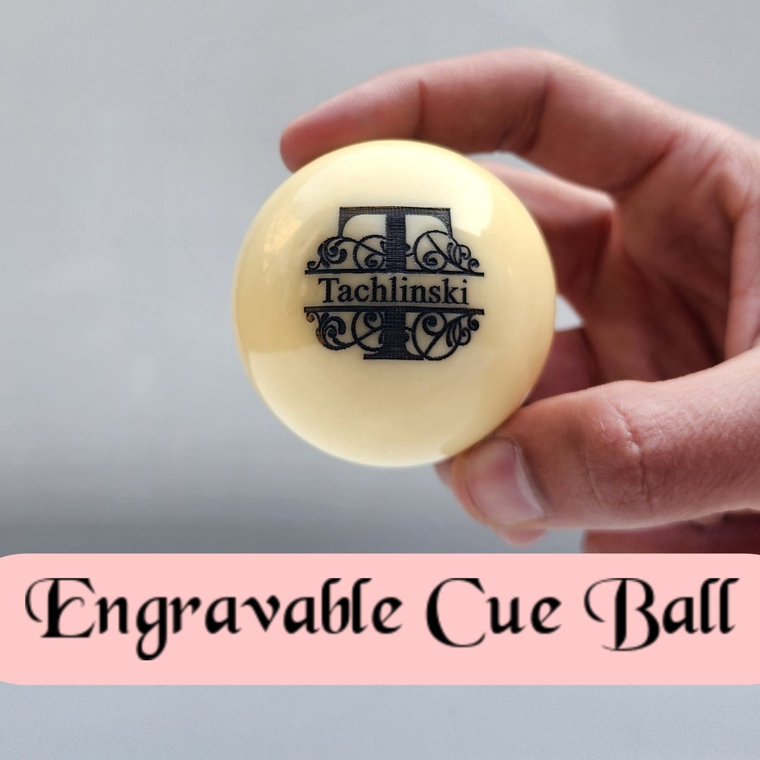 Personalized Pool Cue Ball | Billiards Ball Engraved Ball Gift for Dad Pool Shark Gift for Him ...