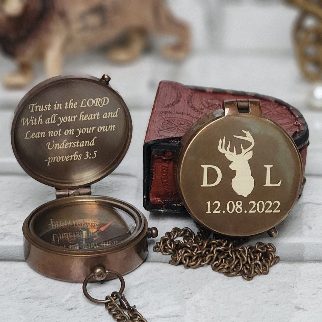 Personalized Compass for Groomsman Gift, Groomsman Gift, Anniversary ...