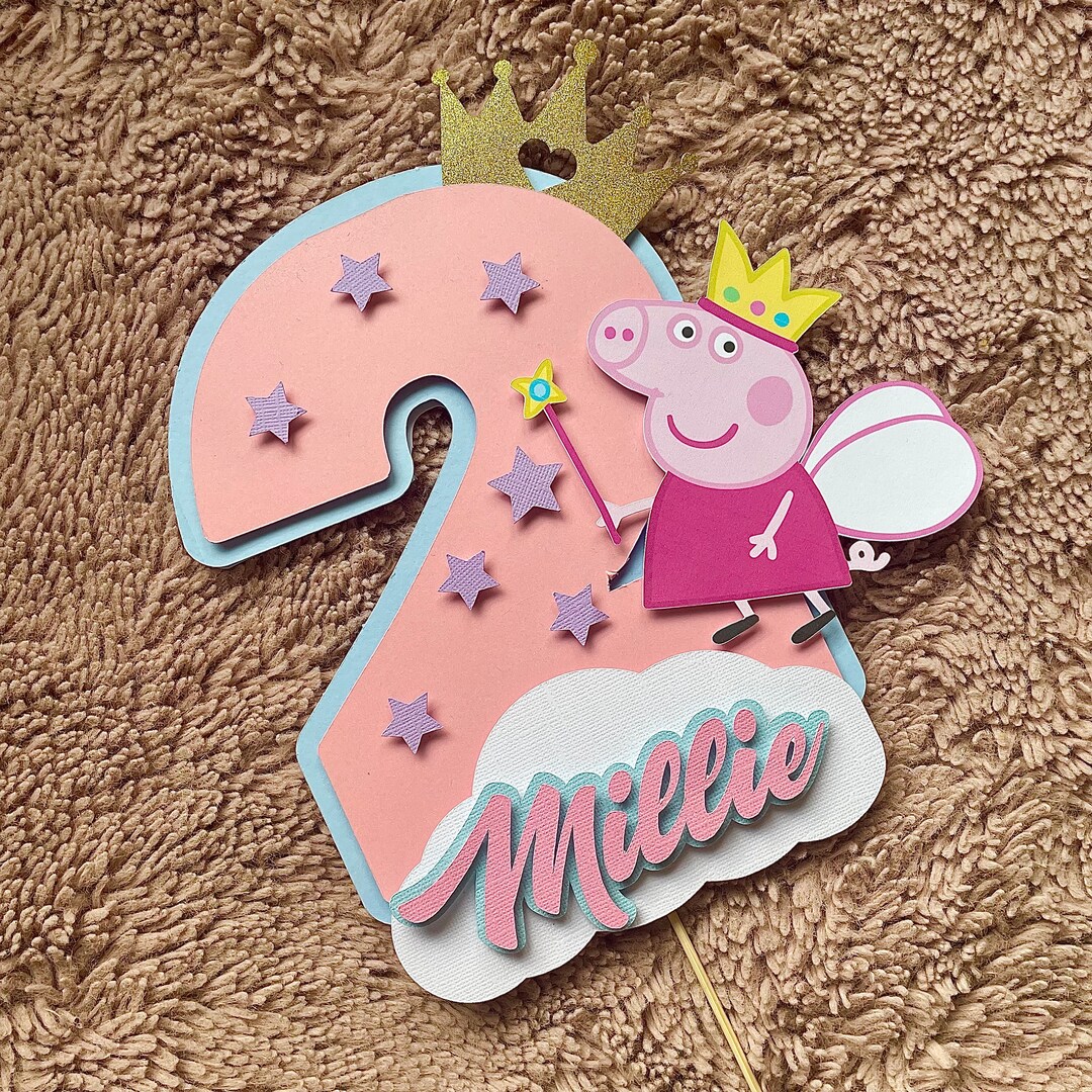 PEPPA PIG Birthday Girl/boy Cake Topper for Birthday Cakes - Etsy