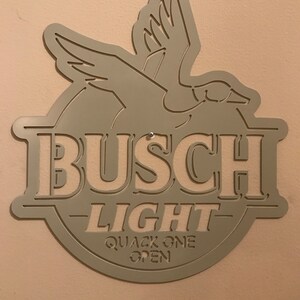 Busch Light Duck Hunter Sign - Etsy