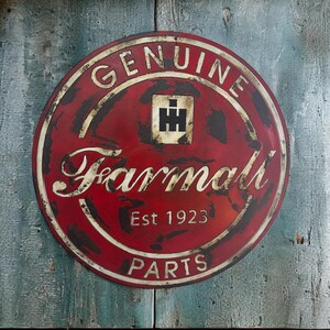 Rustic - Reproduction Sign - Farmall - Etsy
