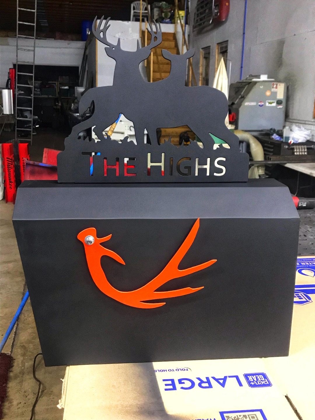 Custom Deer Themed Mailbox - Etsy