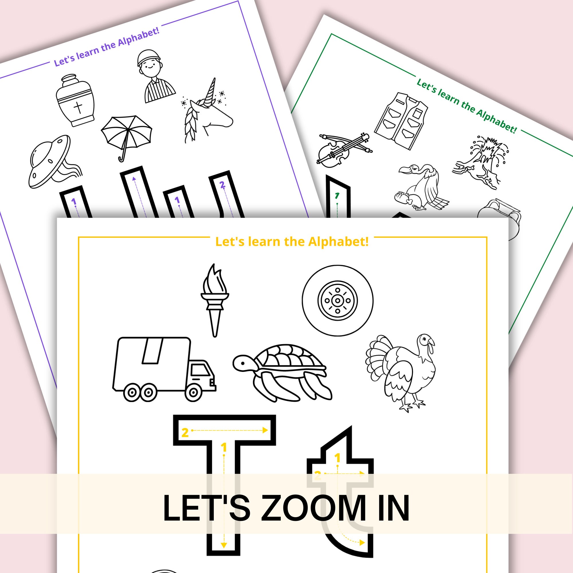 Alphabet Cards, Printable Alphabets, Large Format for Classroom Use ...