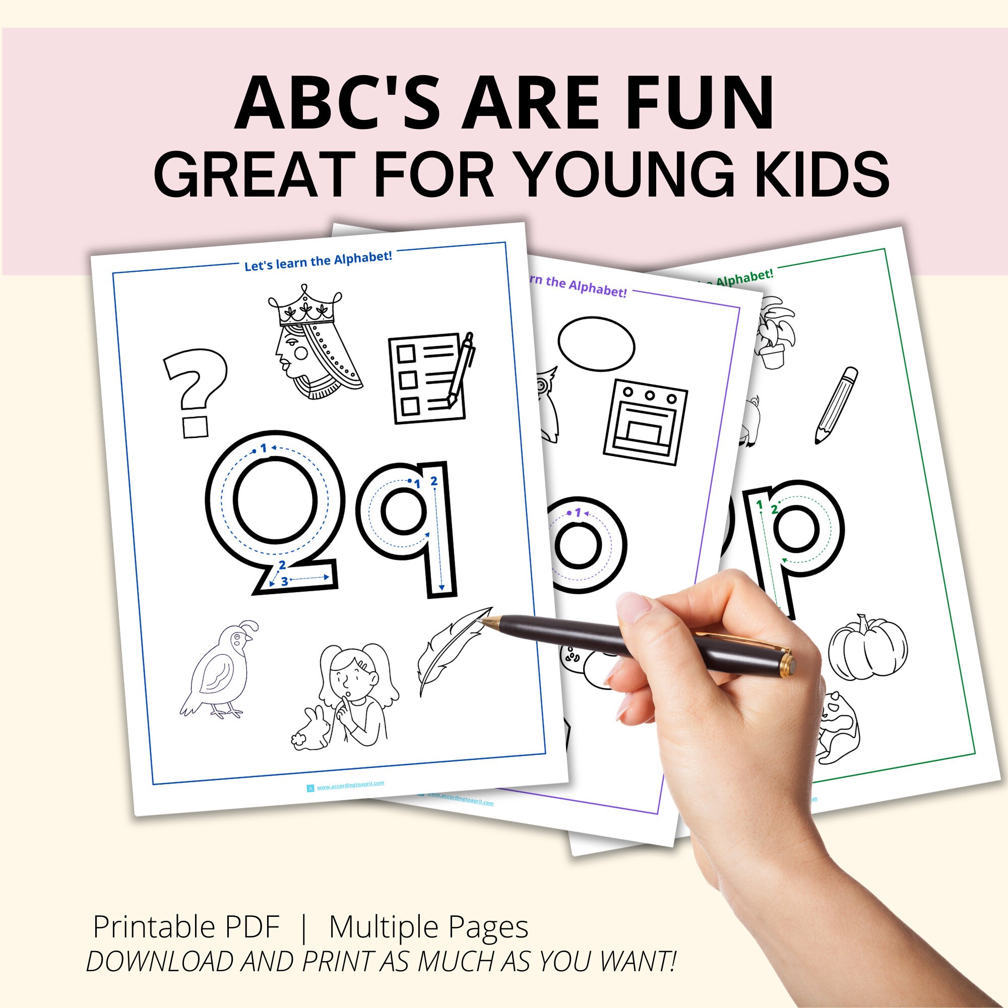 Alphabet Cards, Printable Alphabets, Large Format for Classroom Use ...