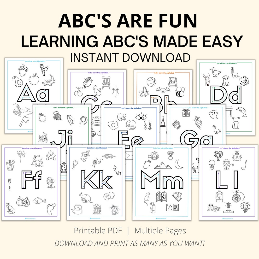 Alphabet Cards, Printable Alphabets, Large Format for Classroom Use ...