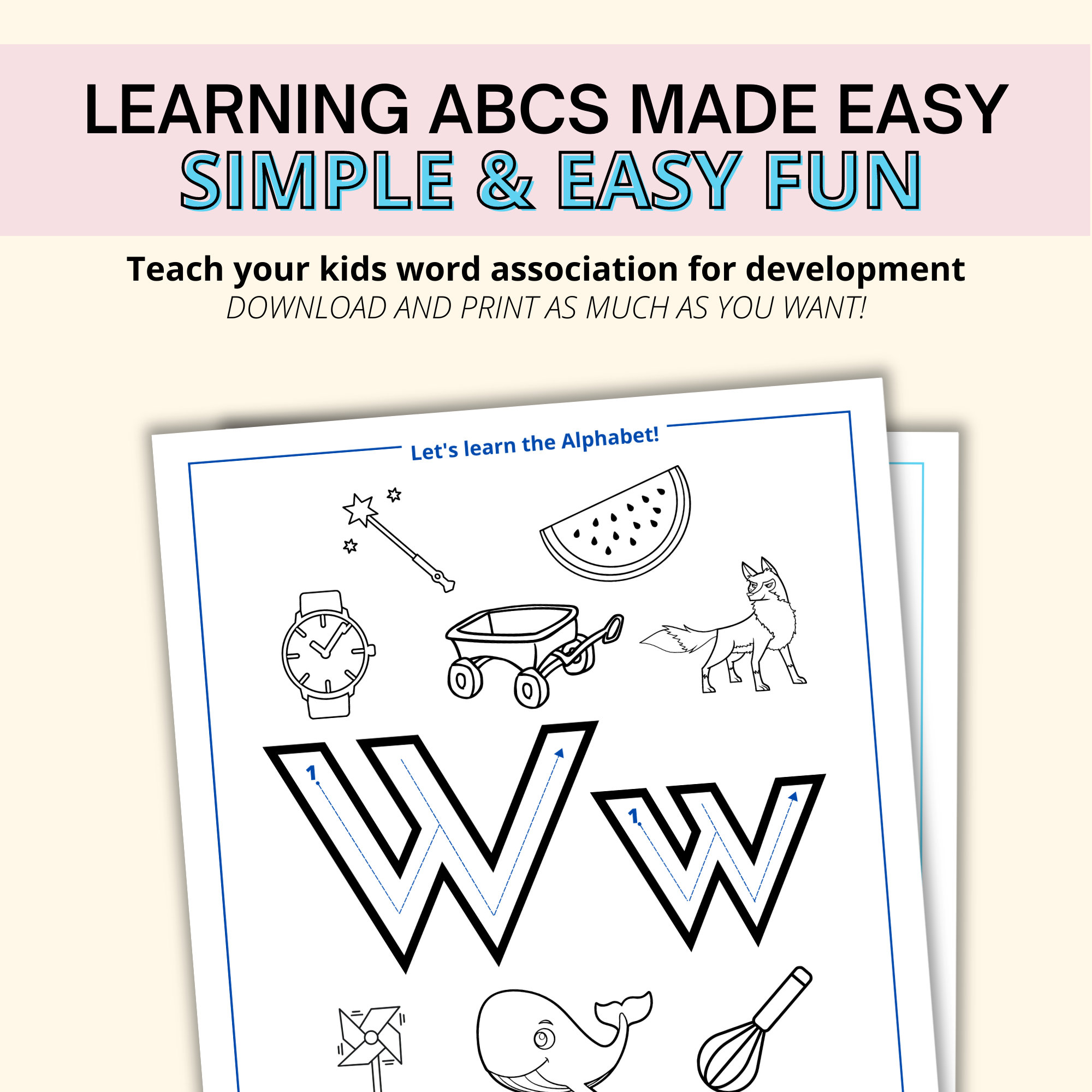 Alphabet Cards, Printable Alphabets, Large Format for Classroom Use ...