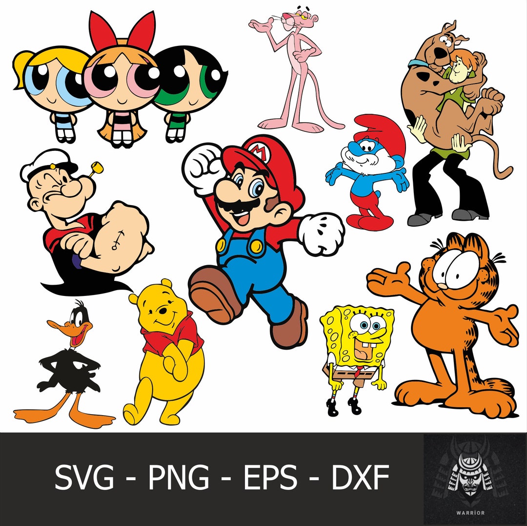 Cartoon Svg-bundle Png-animated Caartoon Svg-eps-dxf-png ...