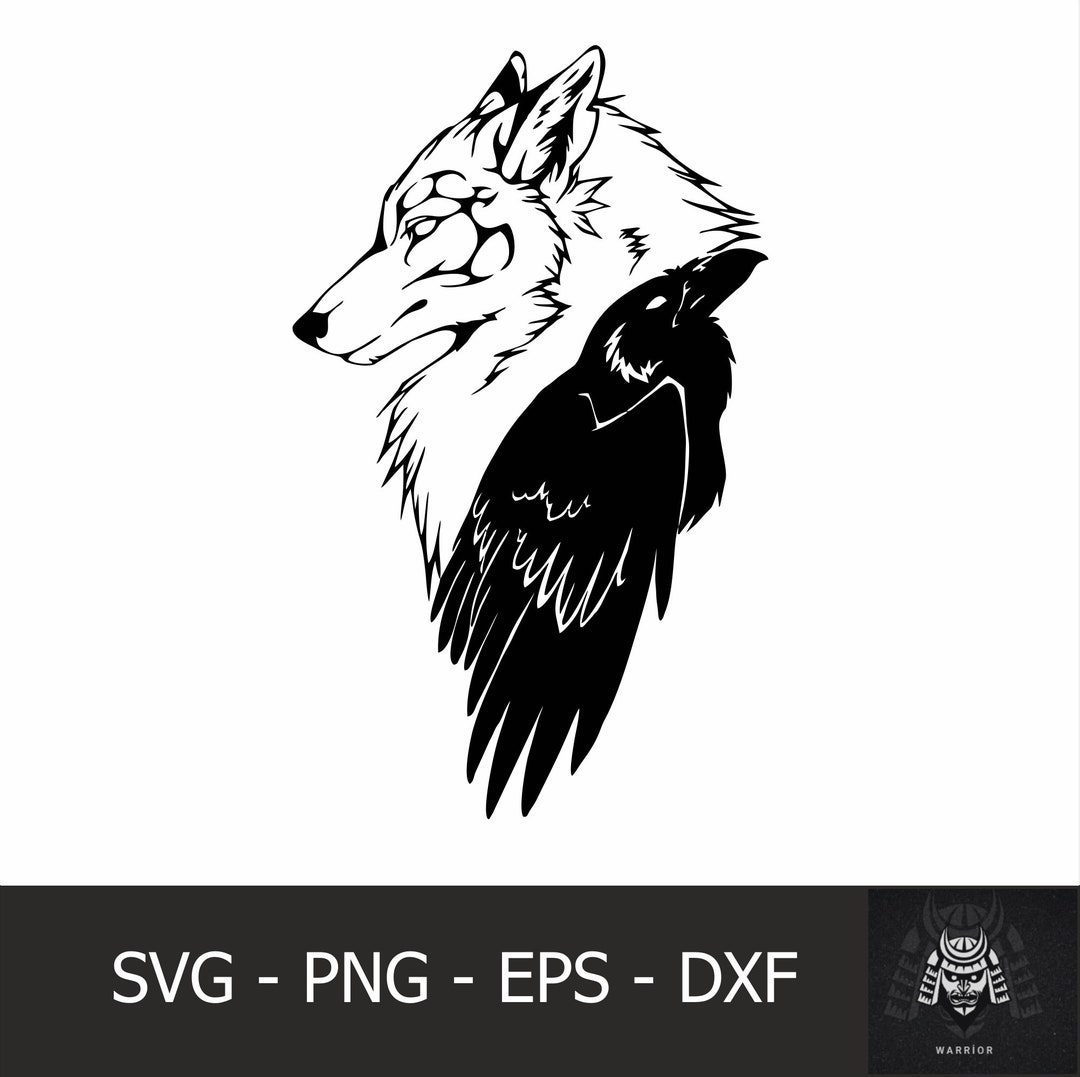 CROW SVG, CROW Clipart, Crow Svg Files for Cricut,howling Wolf Svg ...