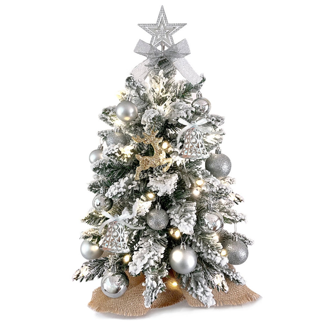 2ft Mini Christmas Tree With Light Artificial Small Tabletop - Etsy