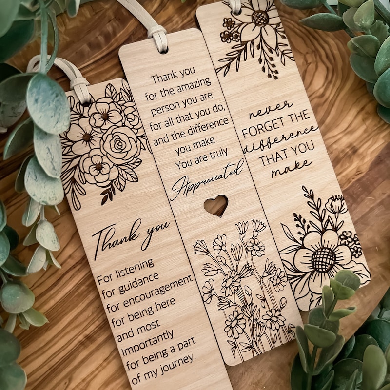 Thank You Bookmark - Etsy