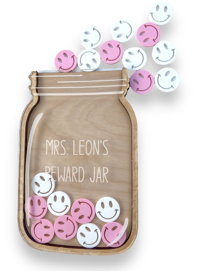 Customized Wooden Reward Jar for Kids: Teacher Classroom Gift - Etsy