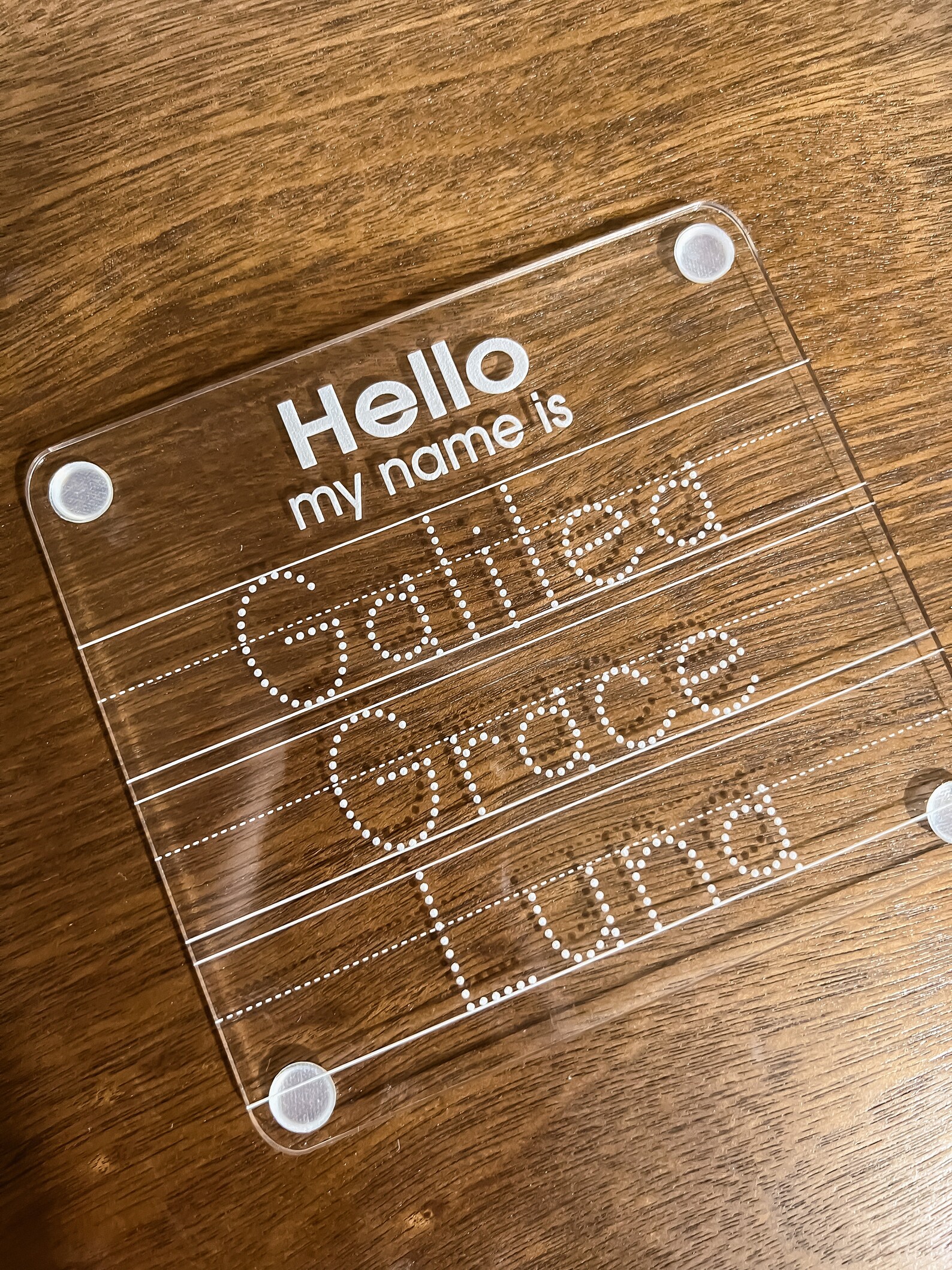 Name Tracing, Reusable Personalized Name Custom Trace Dry Erase Board ...