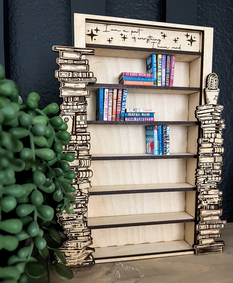 Cactus Miniature Bookshelf| Mini Bookcase| Books| Book Lovers| Read ...