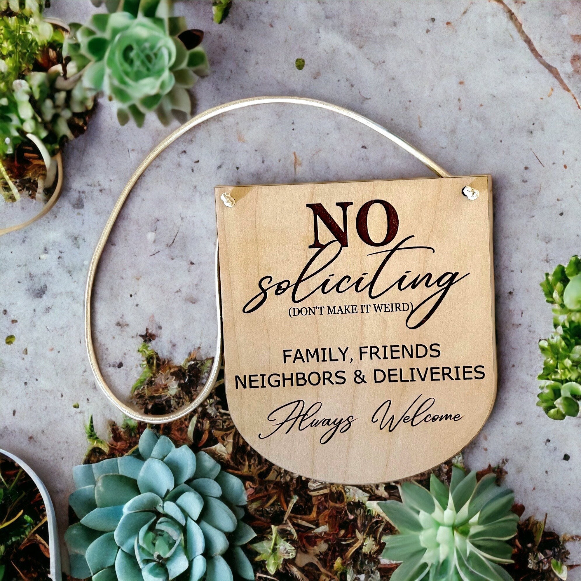 No Soliciting Sign, No Soliciting Door Sign, Do Not Disturb Sign, No ...