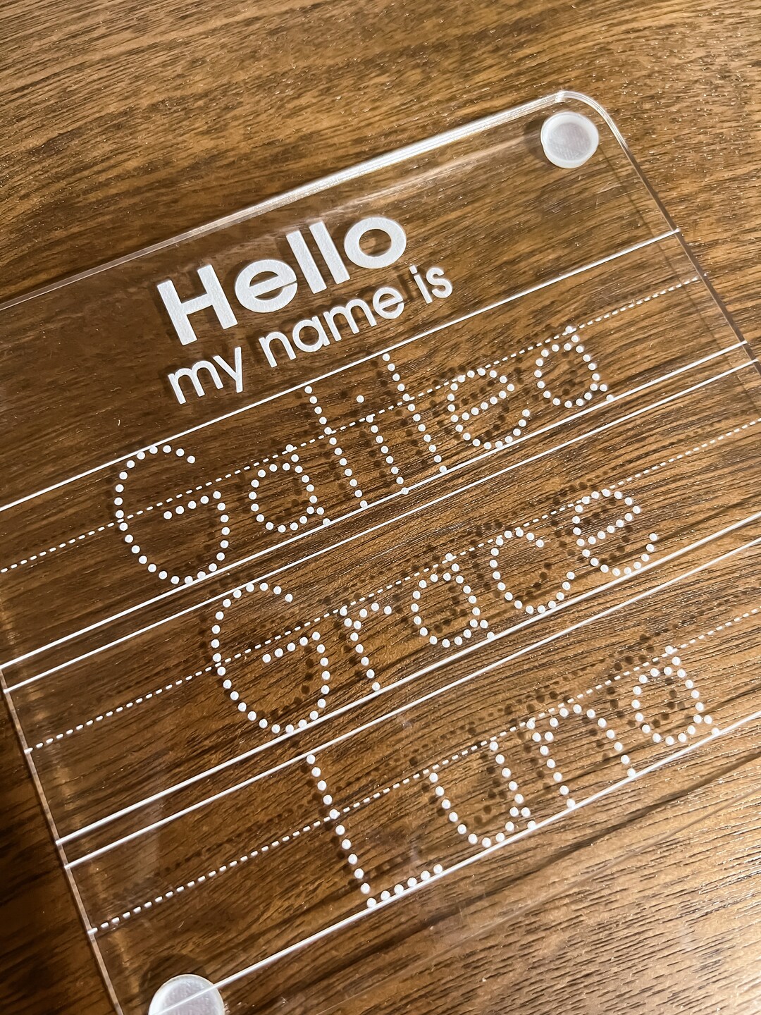 Name Tracing, Reusable Personalized Name Custom Trace Dry Erase Board ...