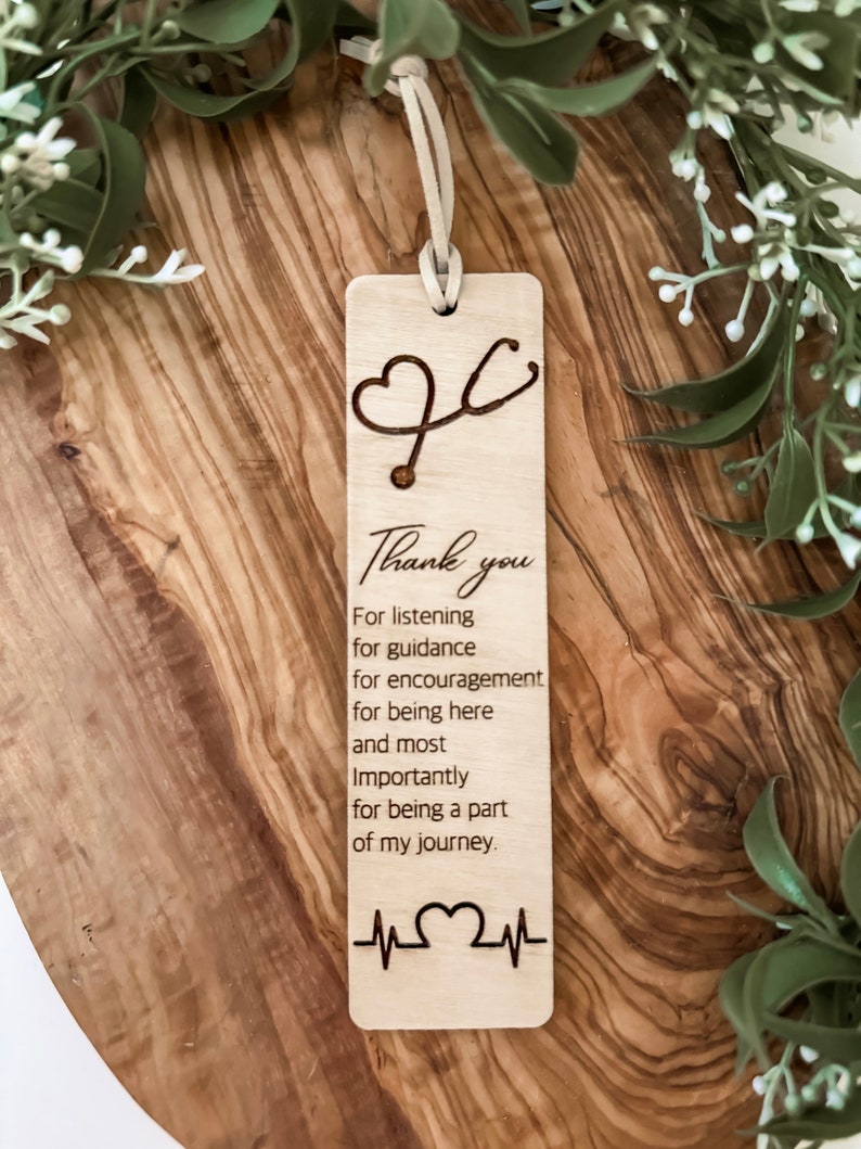 Personalized Wood Bookmark: Medical Appreciation Gift - Etsy