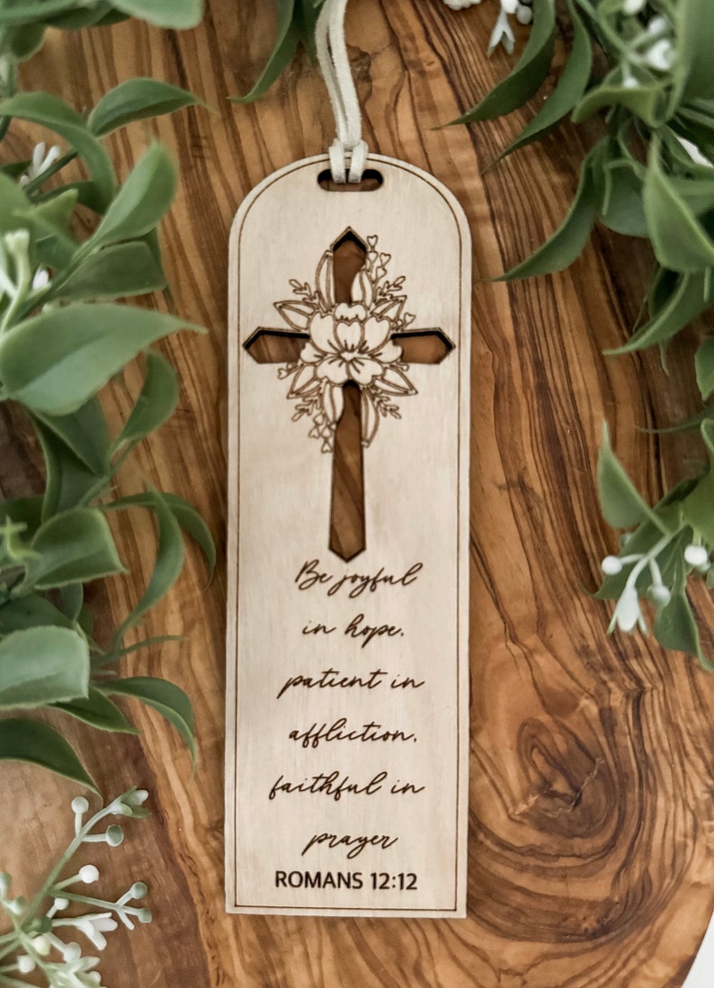 Engraved Wood Bookmark: Personalized Baptism Gift, Bible Verse - Etsy