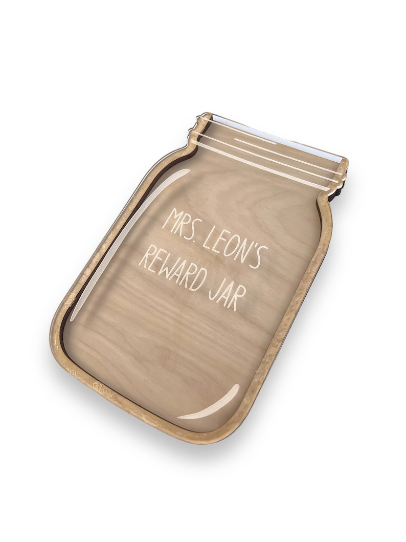 Customized Wooden Reward Jar for Kids: Teacher Classroom Gift - Etsy