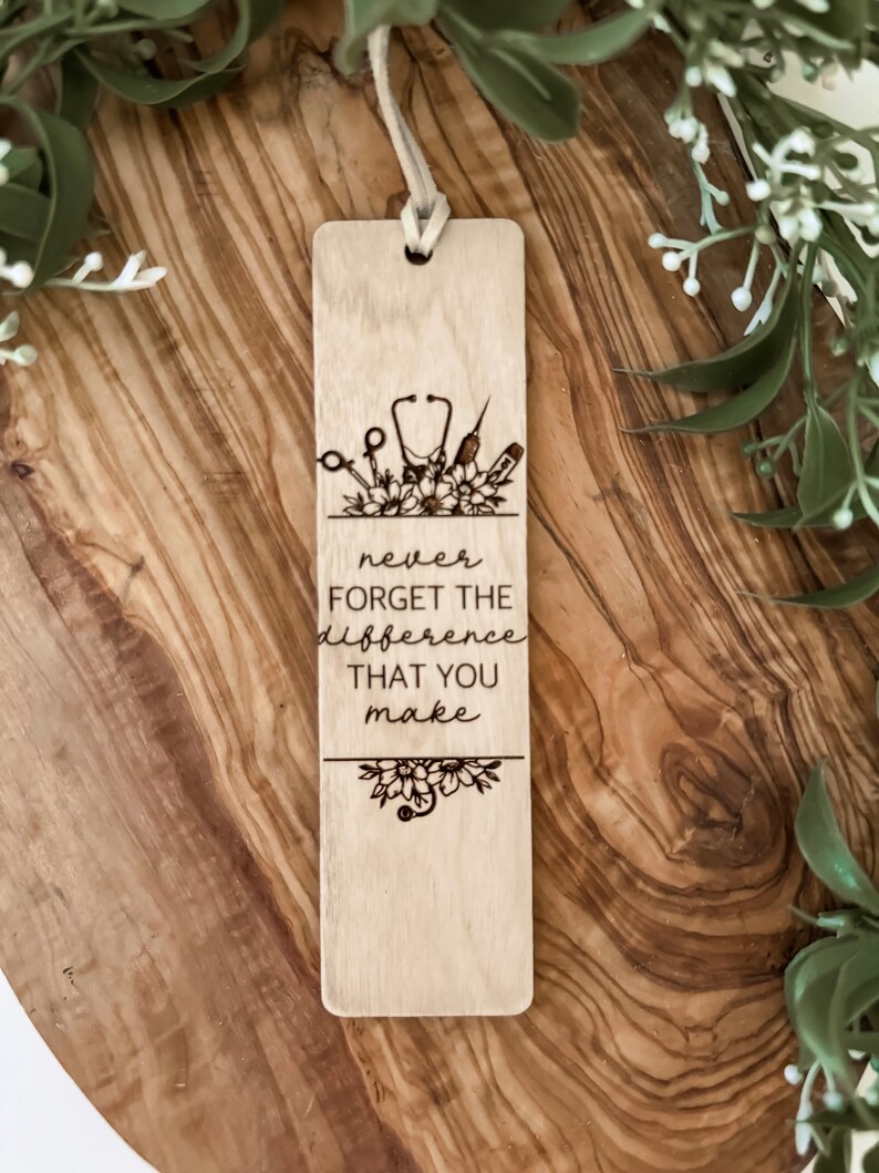 Medical Personnel Appreciation Bookmark | Nurse Gift | Dr Gift Idea ...
