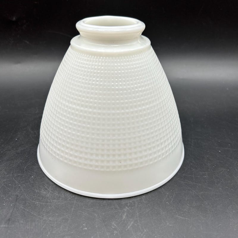 6 Milk Glass Lamp Shade - Etsy