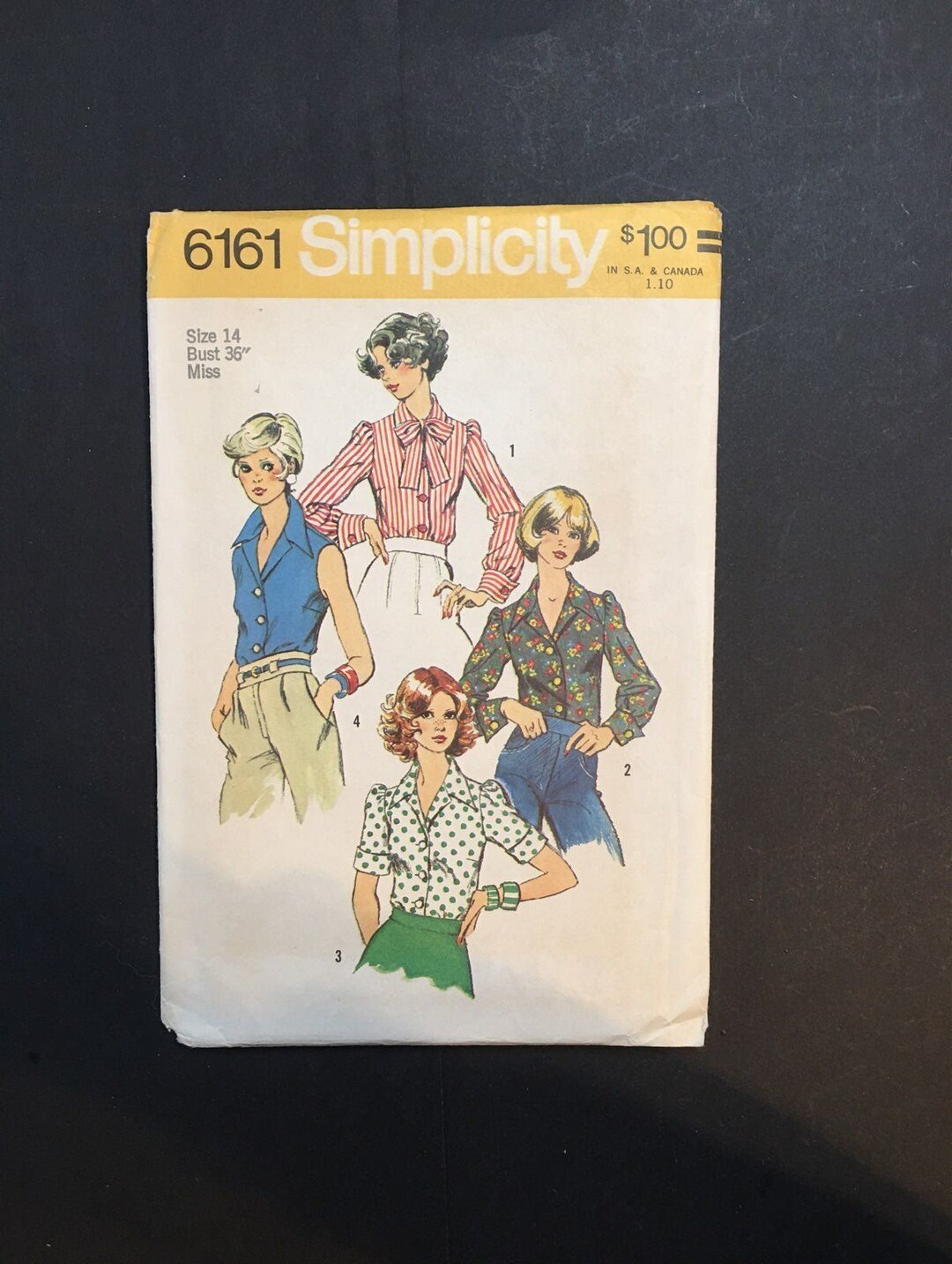 Vintage Blouse Sewing Pattern - Etsy