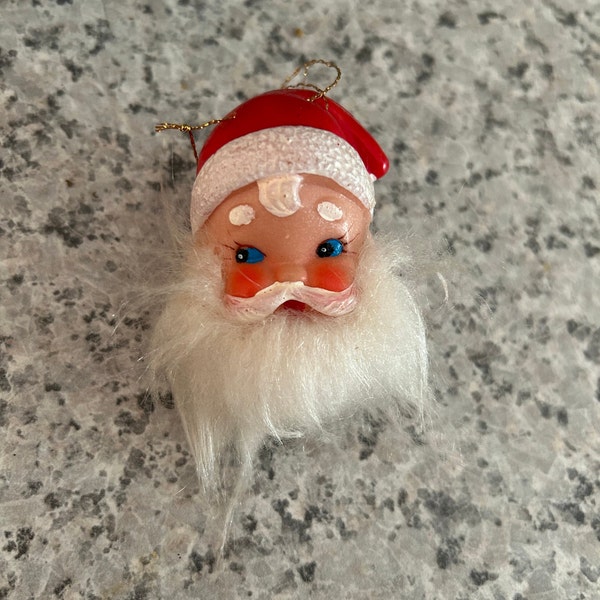 Santa Head Ornament - Etsy