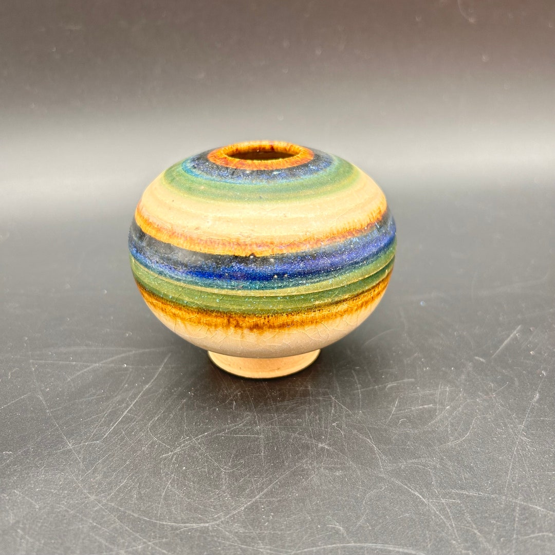 Small Handmade Pottery Vase Signed - Etsy