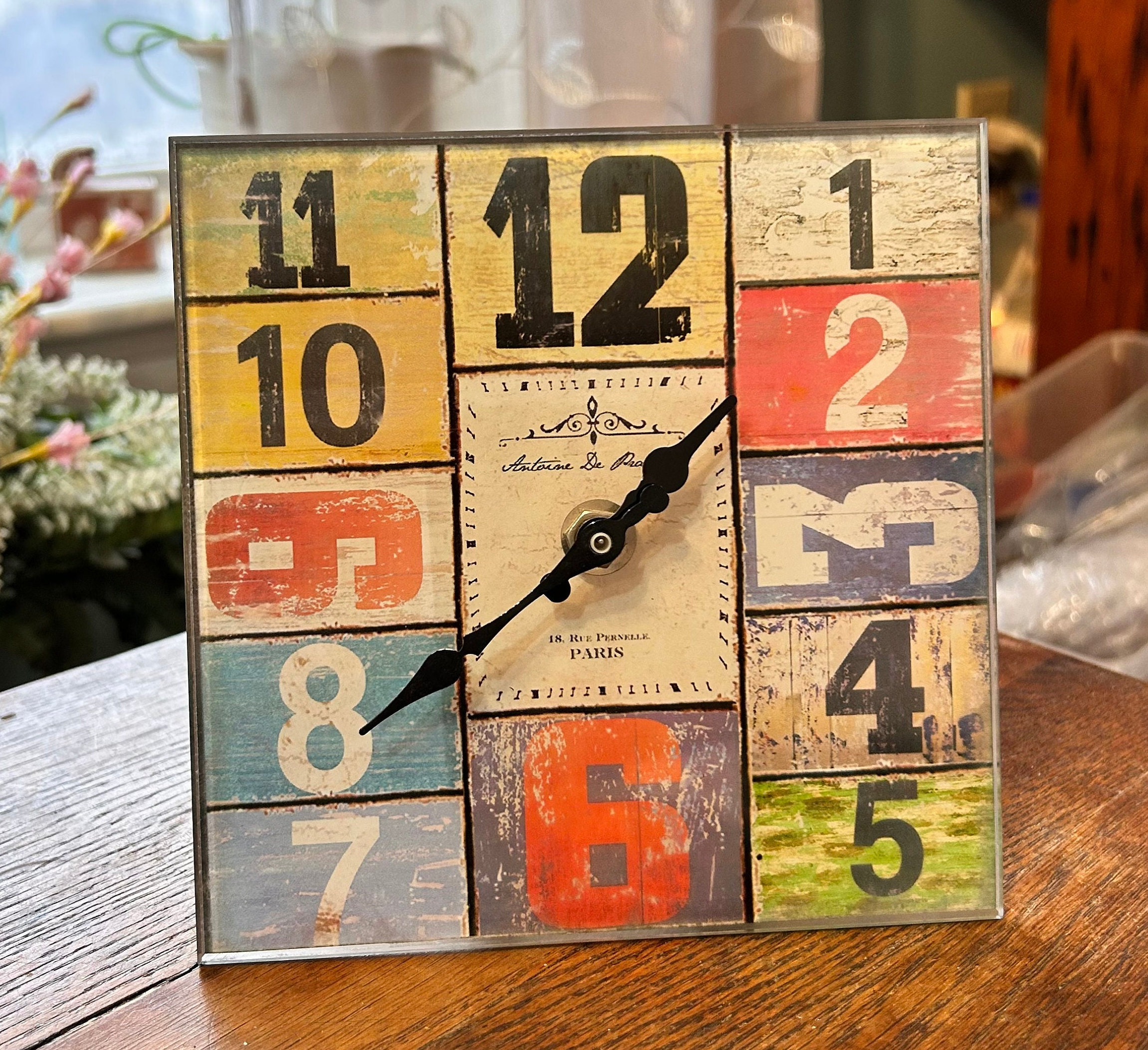 Dio Only for You Glass Paris Table Quartz Clock - Etsy