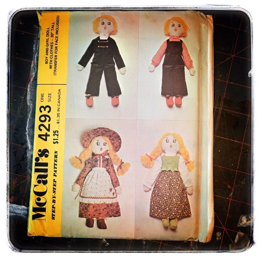 Vintage 1970s Doll and Doll Clothes Pattern - Etsy