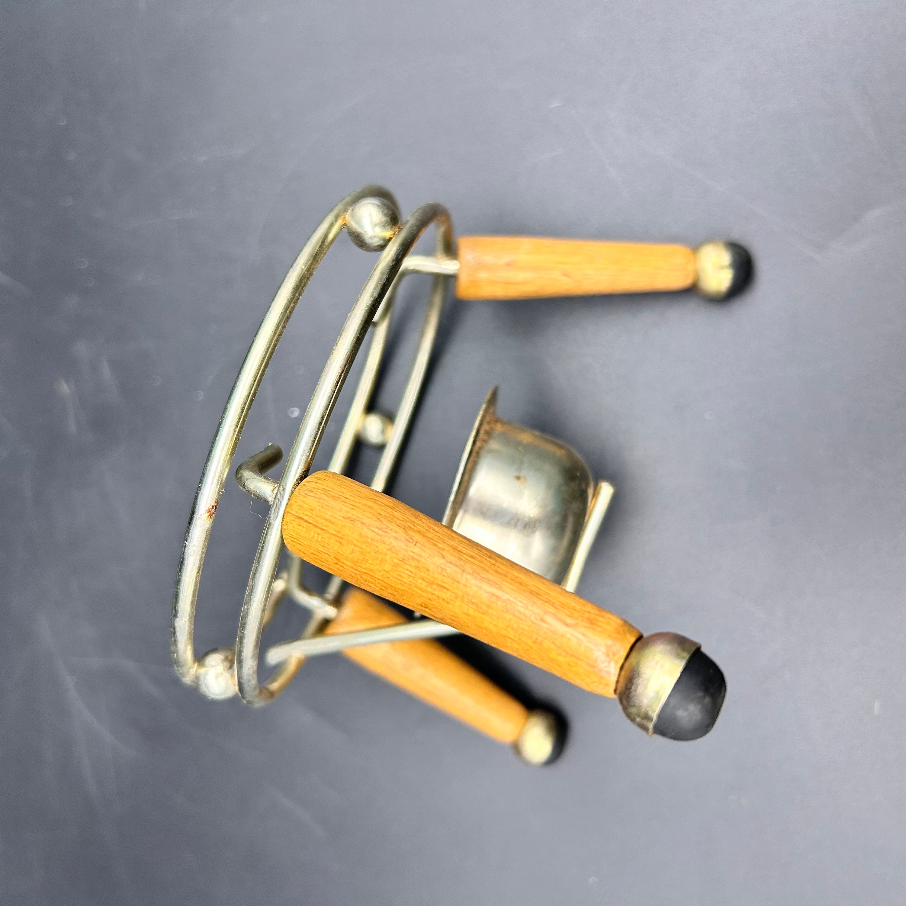 Pyrex Fire King Corning Mid Century Wire Coffee Pot Holder Warmer ...