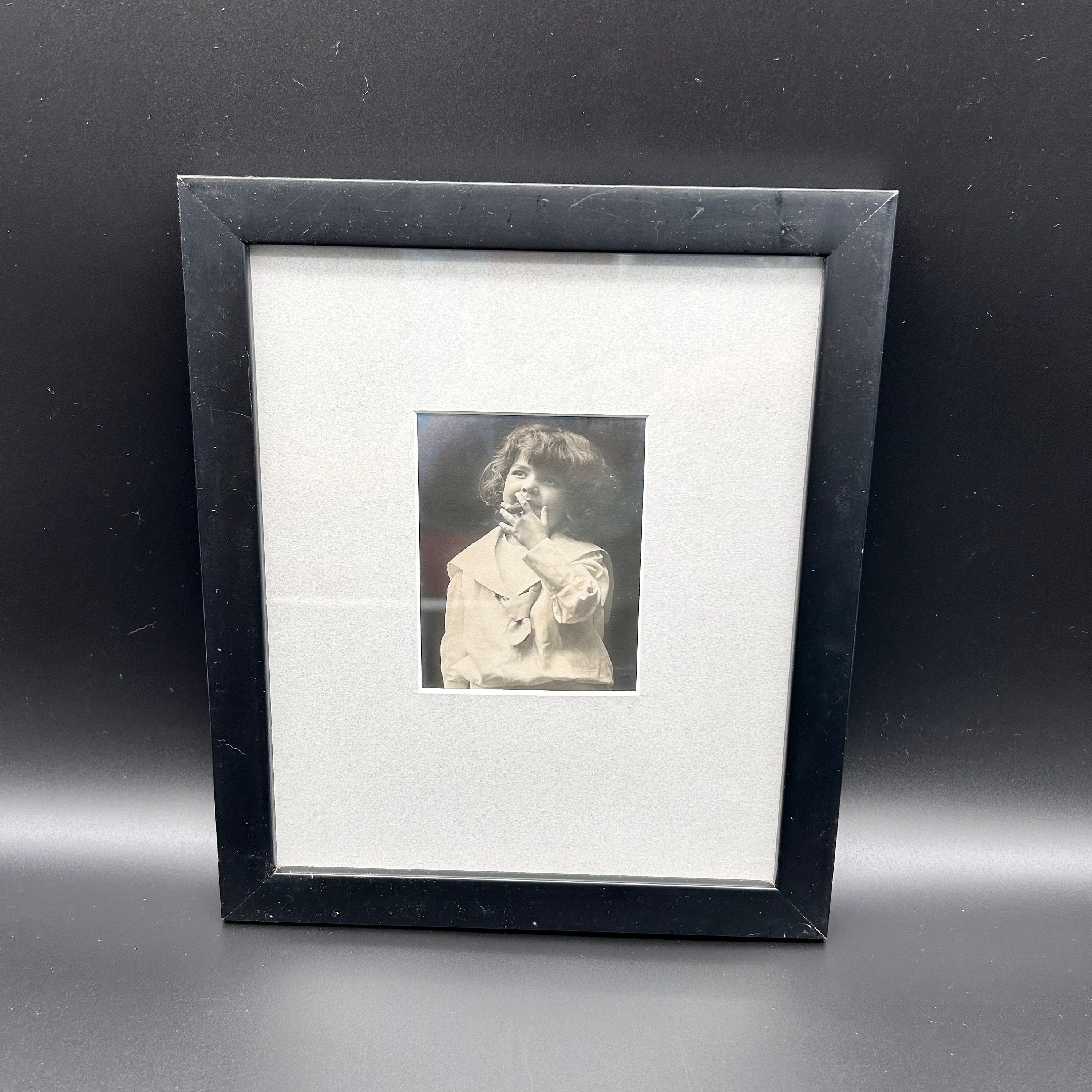 Framed Original Photo of Child Smoking Cigar - Etsy