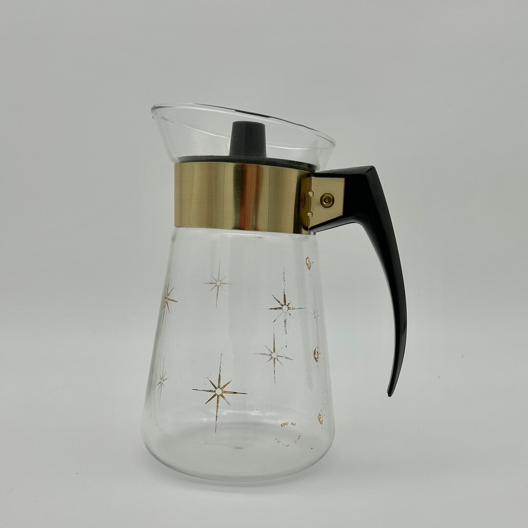 Corning Ware Atomic Star Coffee Vintage Carafe Pitcher 6 Cups Mid ...
