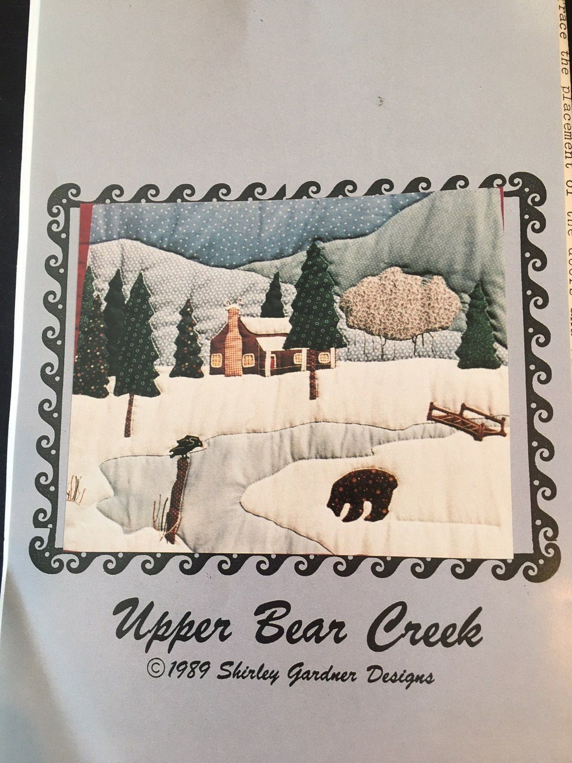 Vintage Bear Winter Scene Quilt Pattern - Etsy