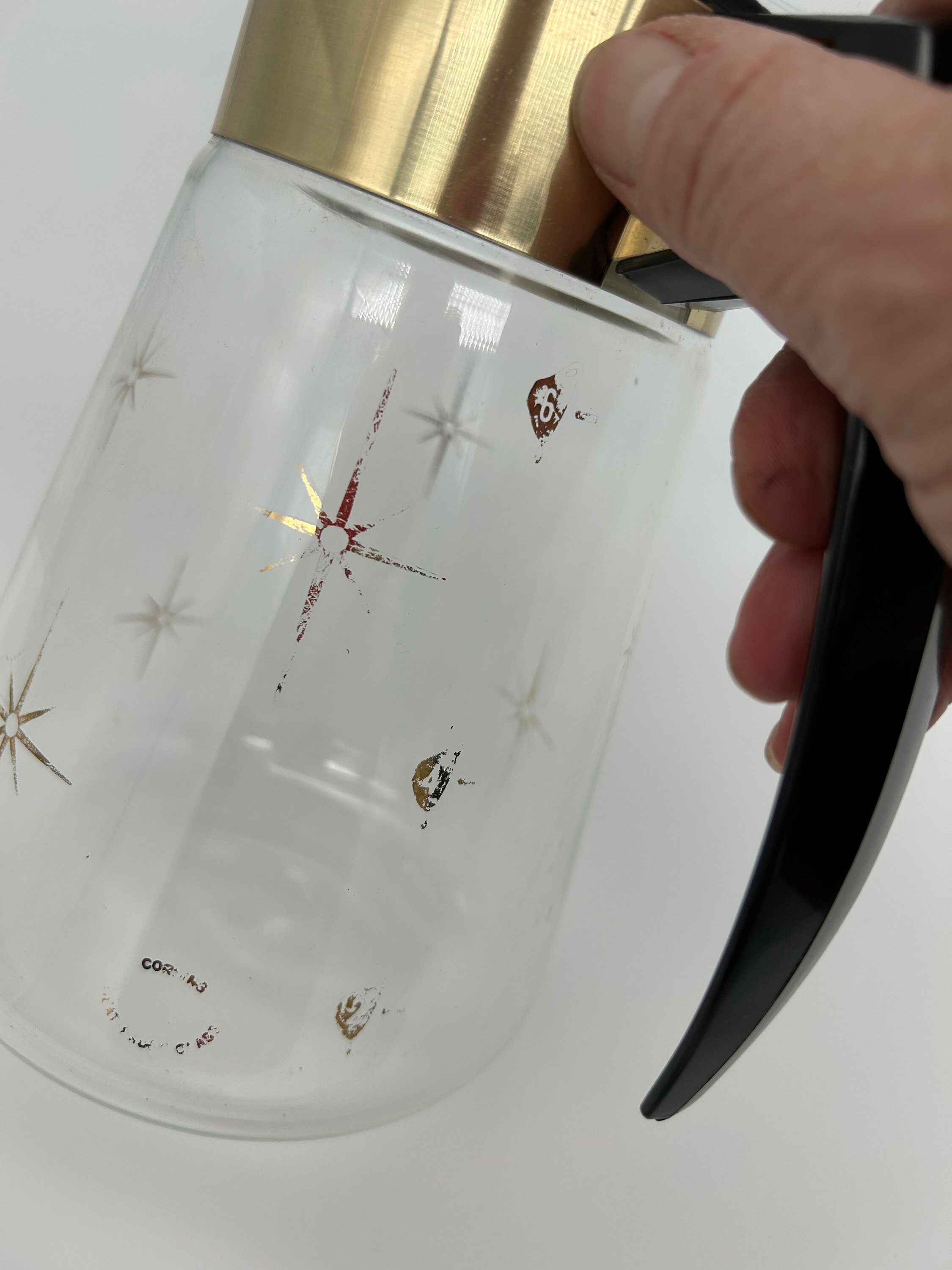 Corning Ware Atomic Star Coffee Vintage Carafe Pitcher 6 Cups Mid ...