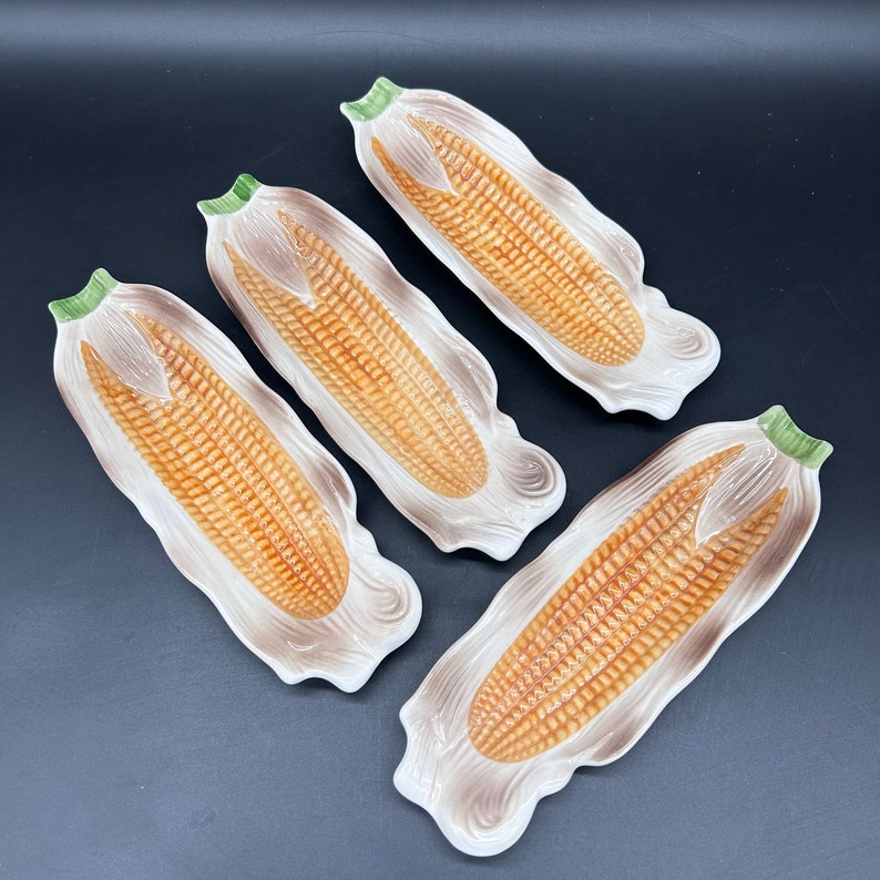 4 Vintage Corn Cob Dishes Japan - Etsy
