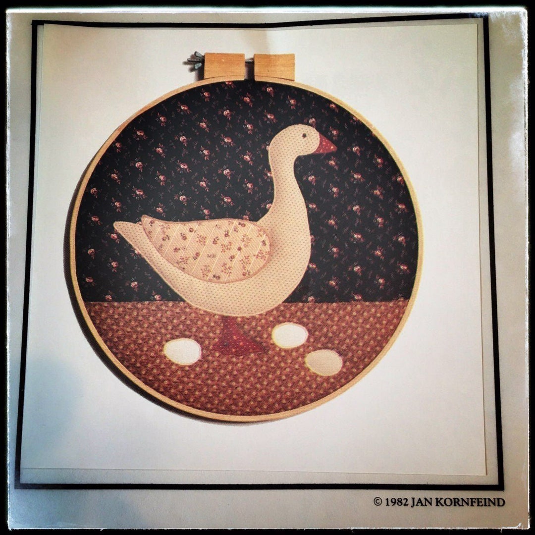 Vintage Applique Goose Pattern - Etsy