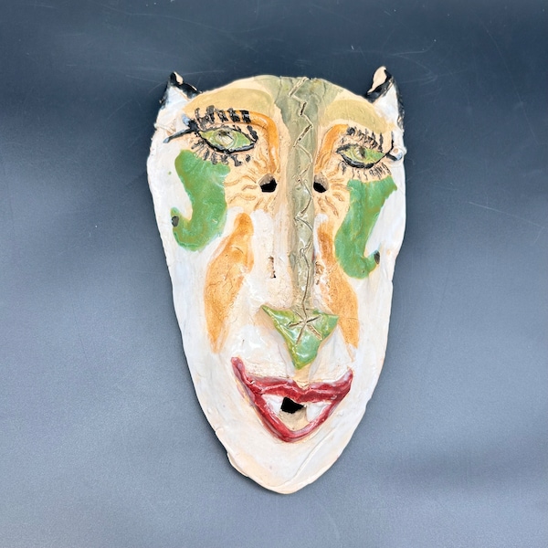 Ceramic Wall Mask - Etsy