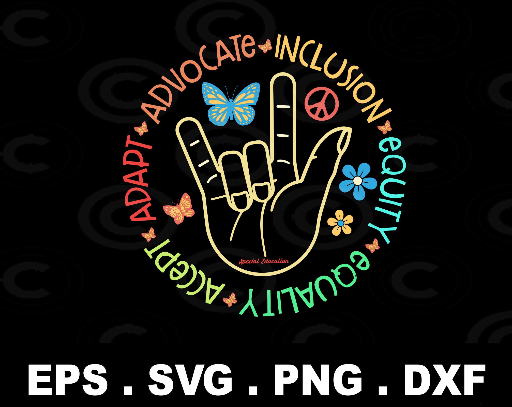 Inclusion Equity Equality PNG SVG, Autism Awareness (digital Download ...