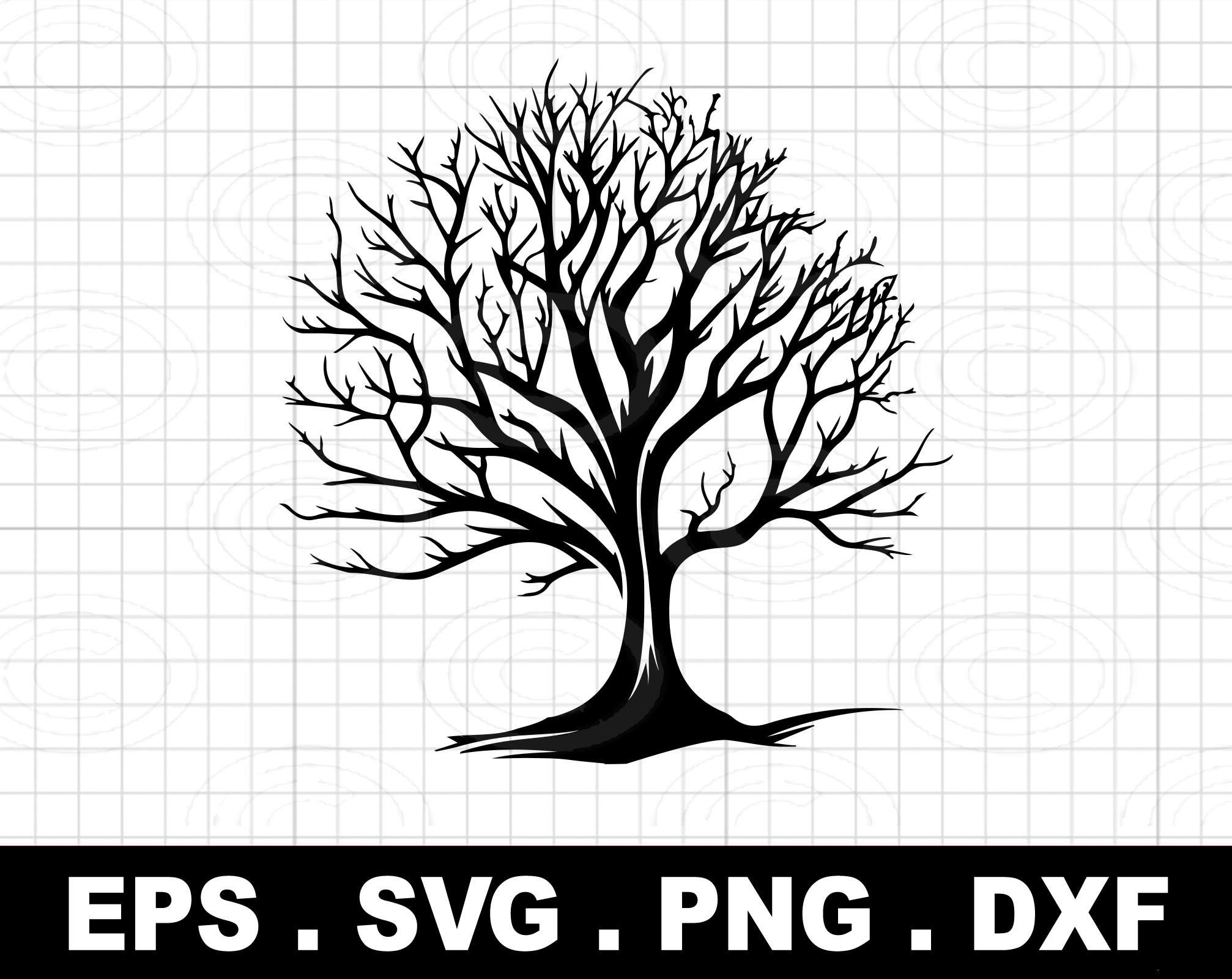 Fall Tree SVG Png, Autumn Clipart, Fall Printable Design, Winter Tree ...