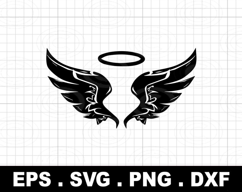 Alas de ángel SVG, Alas Silueta Descarga instantánea svg, alas de ángel ...