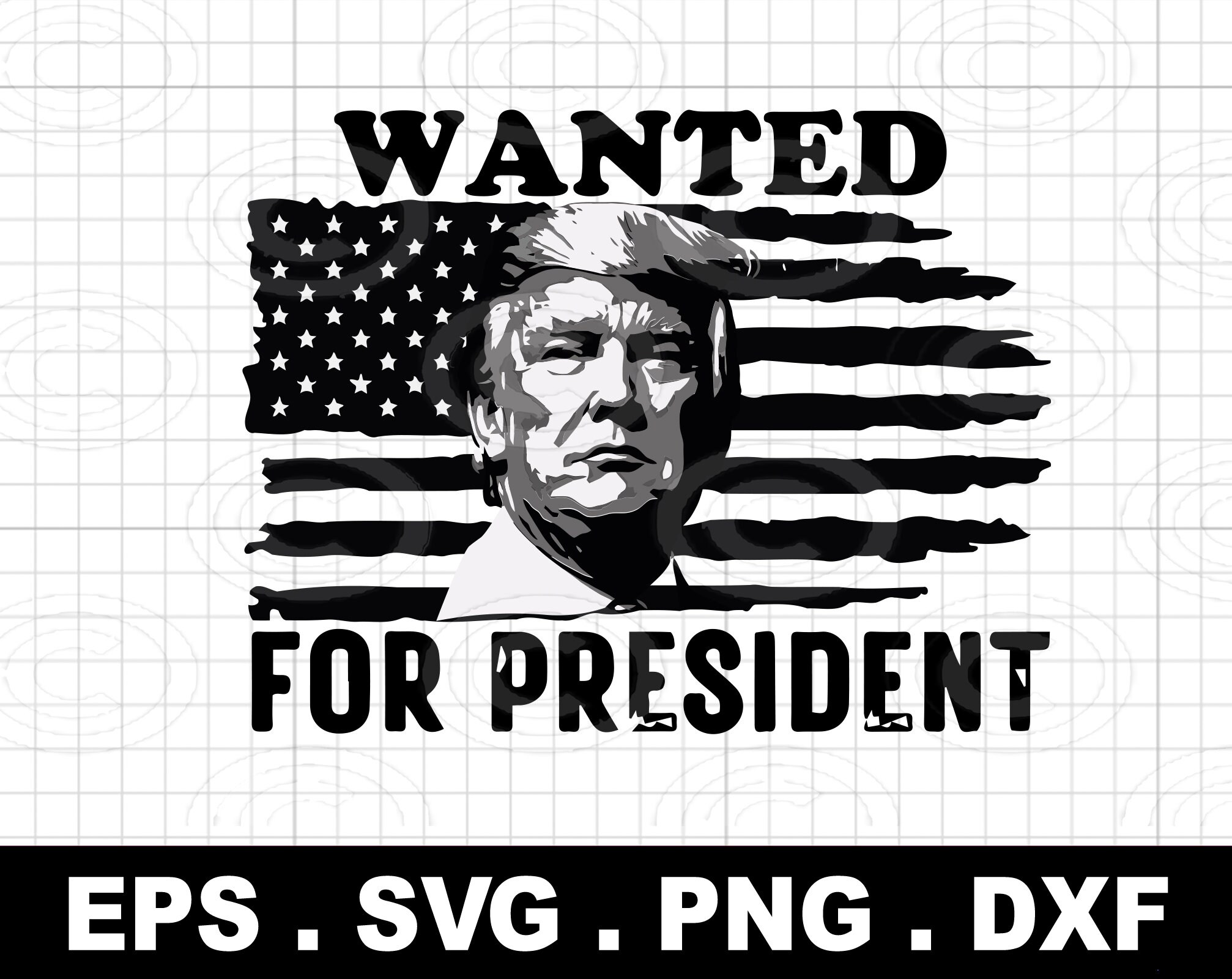 President Donald Trump Svg Png,president Donald Trump Mug Shot ...