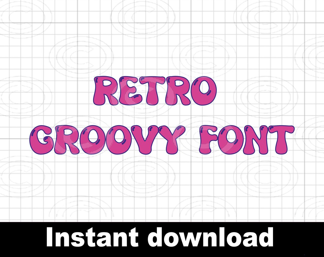 Retro Groovy Grooven Font, Retro Font Svg, Installable Font,fonts ...