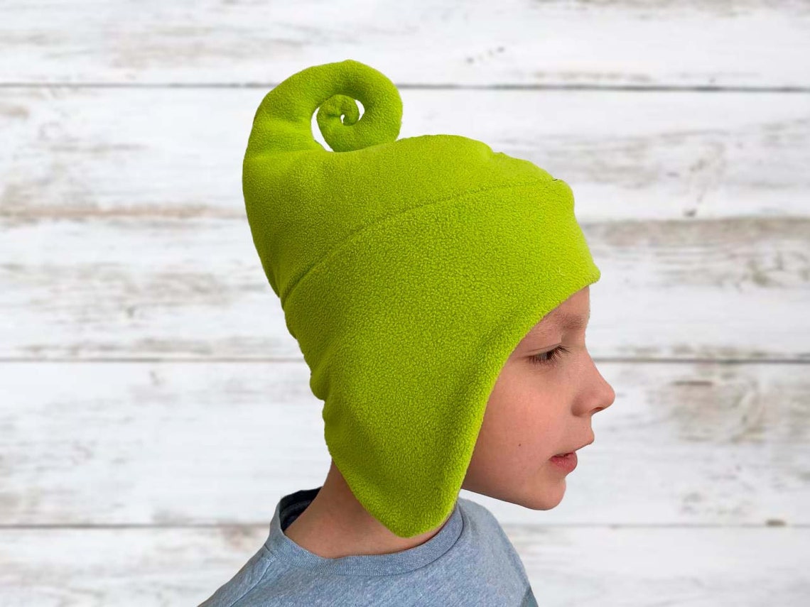 Fleece Hat With Curl Sewing Pattern in 4 Sizes for Baby or Adult, Gnome ...